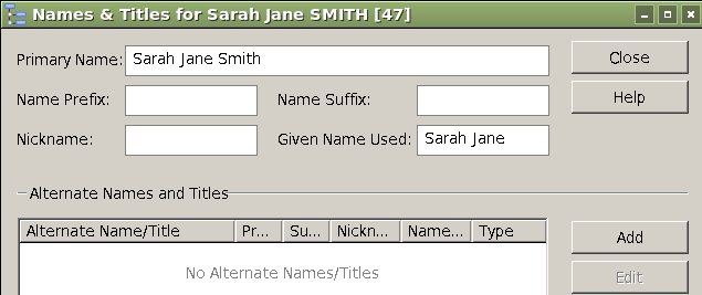 Names, Name Parts and Name Structures – Family Historian User Group ...