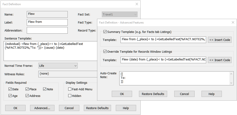 Entering Standard and Custom Fields for Facts – Family Historian User ...